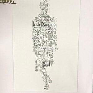 Irish Dancing Irish Themed Word Art Poster Print by Ireland With Love ...