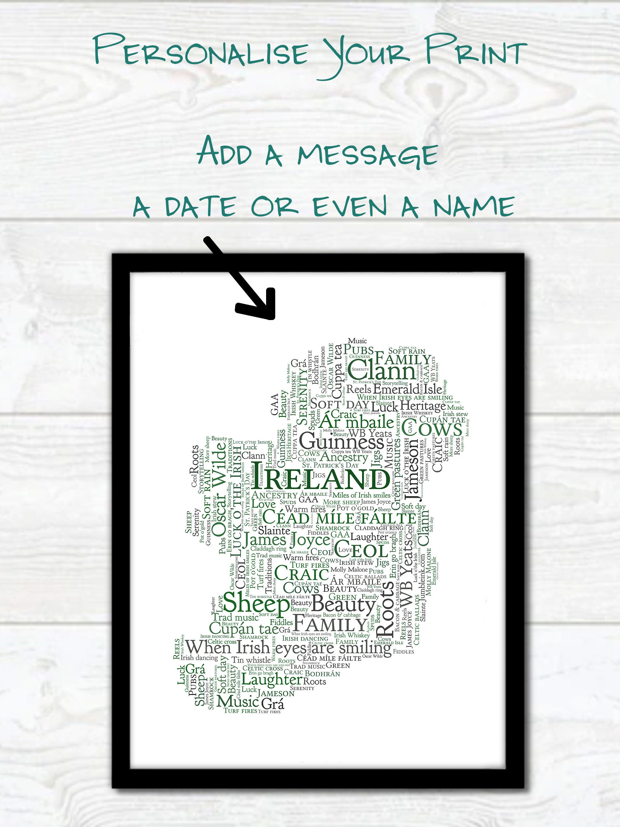 Irish Dancing Irish Themed Word Art Poster Irish Print by Ireland With ...