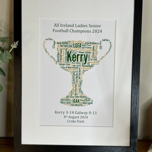 Kerry 2024 LGFA All Ireland Senior Football Champions Irish Themed GAA ...