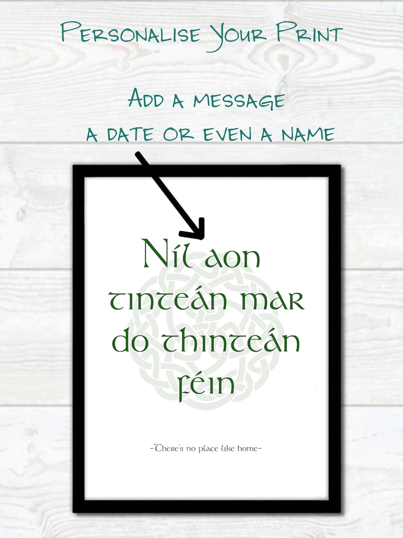 Irish Proverb Cead Mile Failte Irish Themed Word Art Poster Irish Print ...