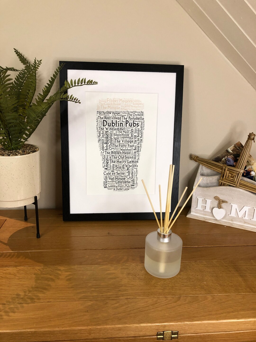 Pint of Dublin Pubs Irish Themed Word Art Poster Print by Ireland With ...