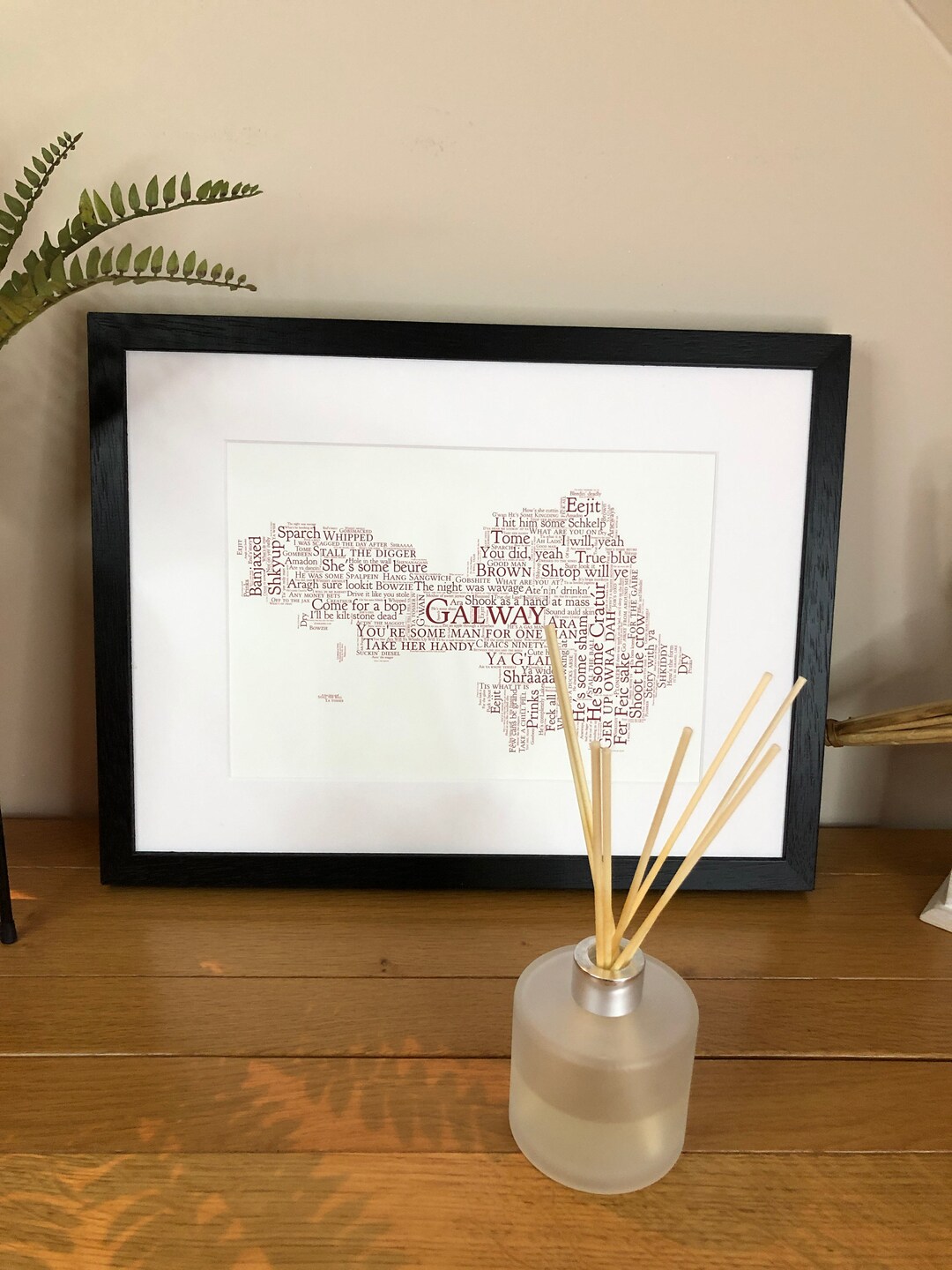 County Craic Word Art Wall Art Print, Phrases and Sayings, Irish Prints ...