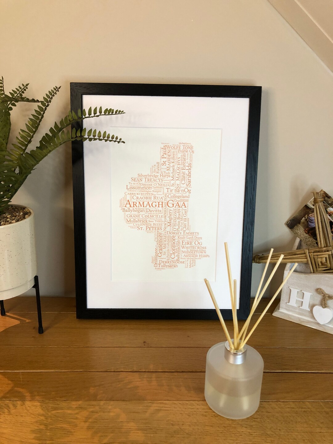 Irish Prints Armagh GAA Clubs Irish Themed Word Art Poster Print Can Be ...