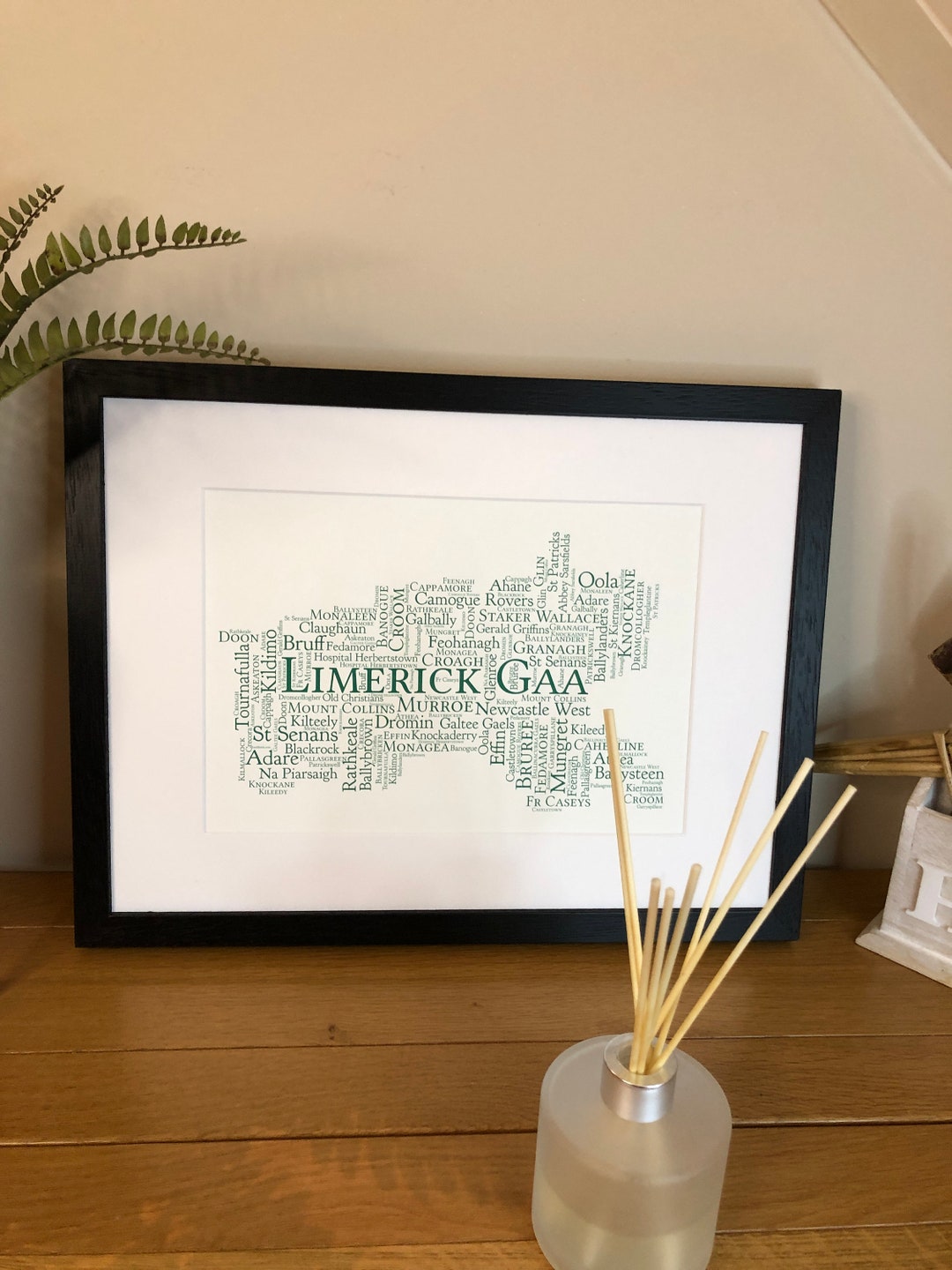 Irish Prints Limerick GAA Clubs Irish Themed Word Art Poster Print Can ...