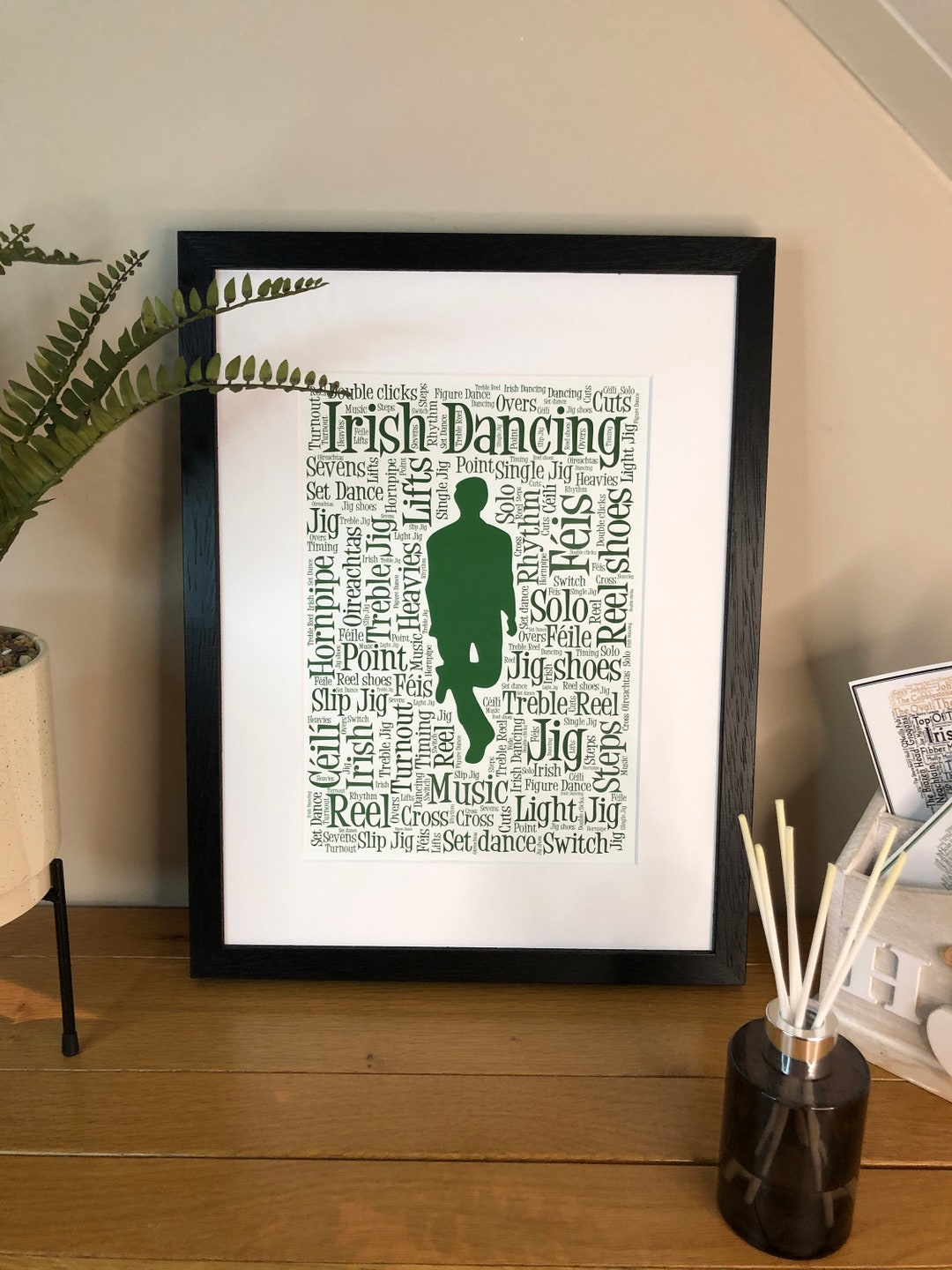 Irish Dancing Irish Themed Word Art Poster Irish Print by Ireland With ...