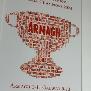 Armagh 2024 Alle Irland Senioren Fußball-Champions Irish Themed GAA ...