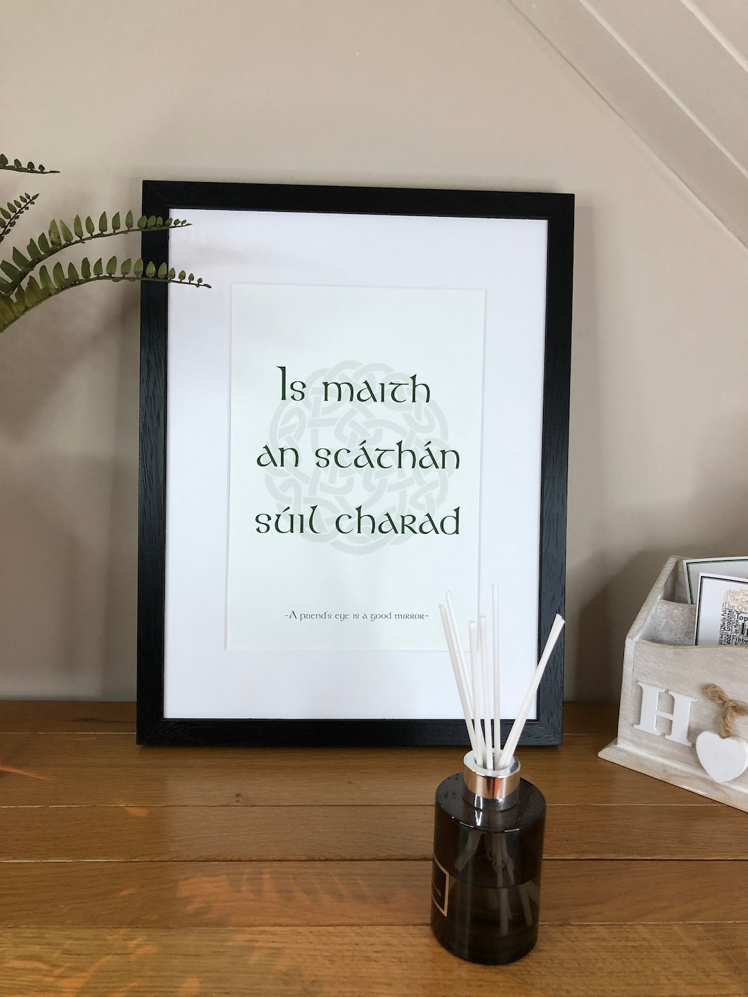 Irish Proverb A Friends Eye is a Good Mirror Irish Themed Word Art ...