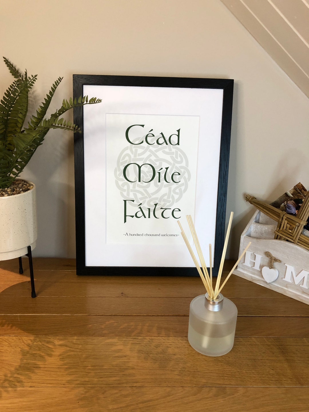 Irish Proverb Cead Mile Failte Irish Themed Word Art Poster Irish Print ...