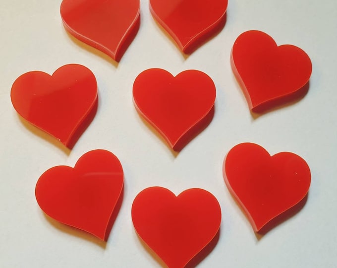 Heart Magnets, Inspirational Gift, Uplifting Art, Polymer Clay Hearts ...