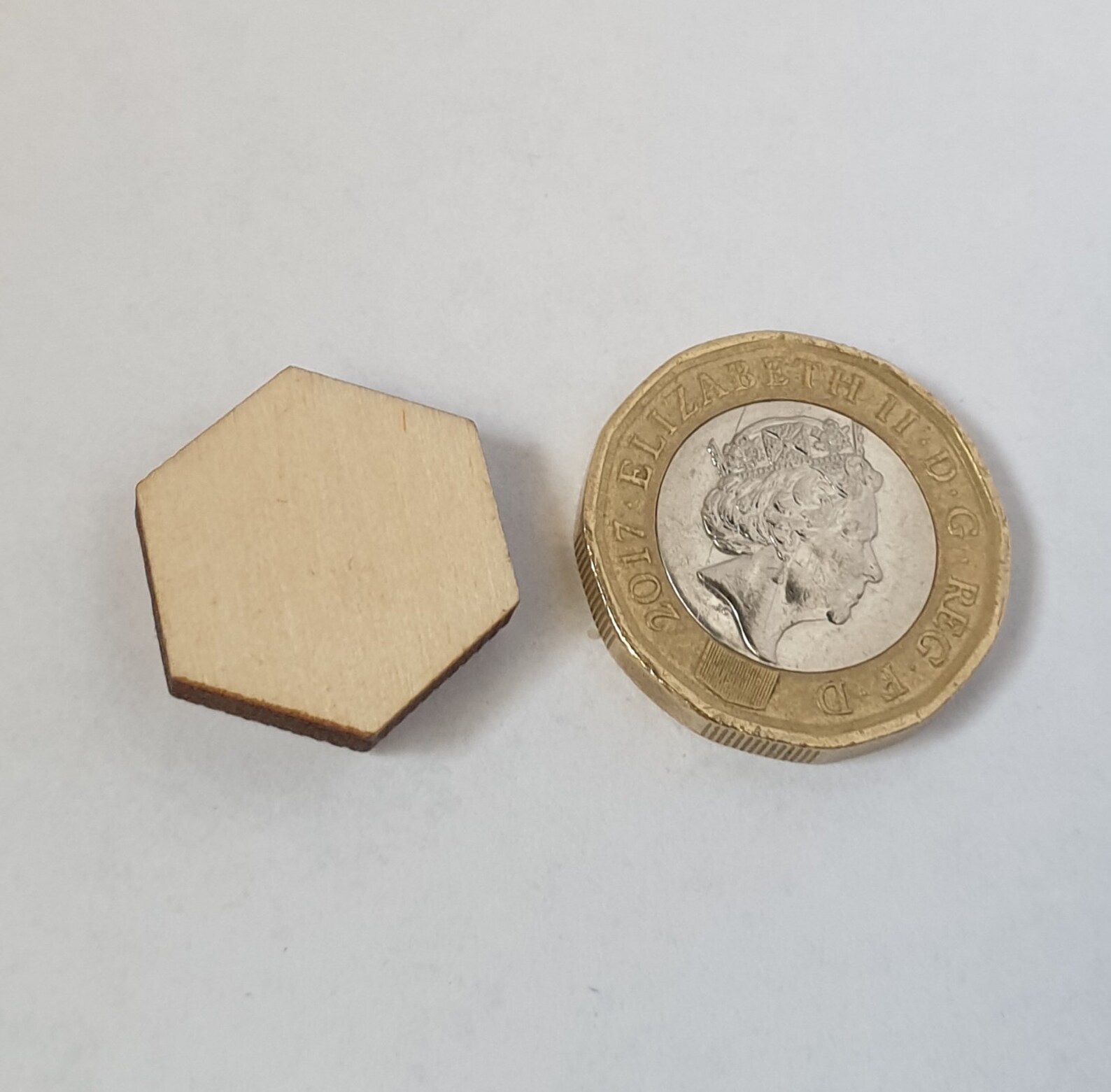 Mini Wooden Hexagon Fridge Magnets / Whiteboard Magnets - Strong ...