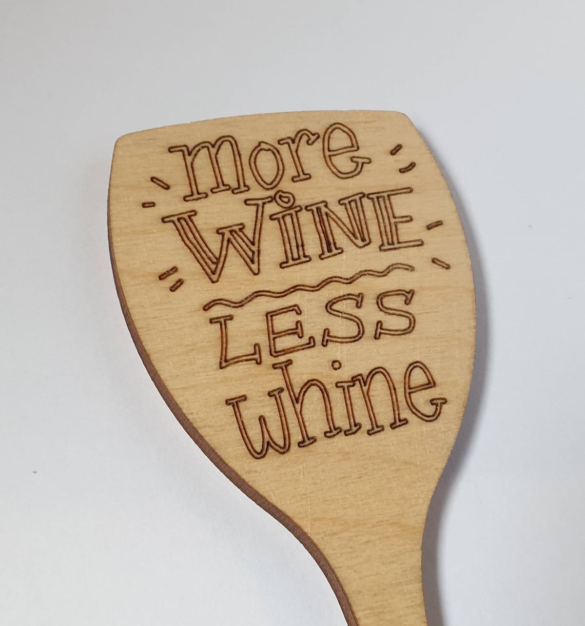 Fridge Magnet Wooden Laser Cut Wine Glass It's Wine - Etsy