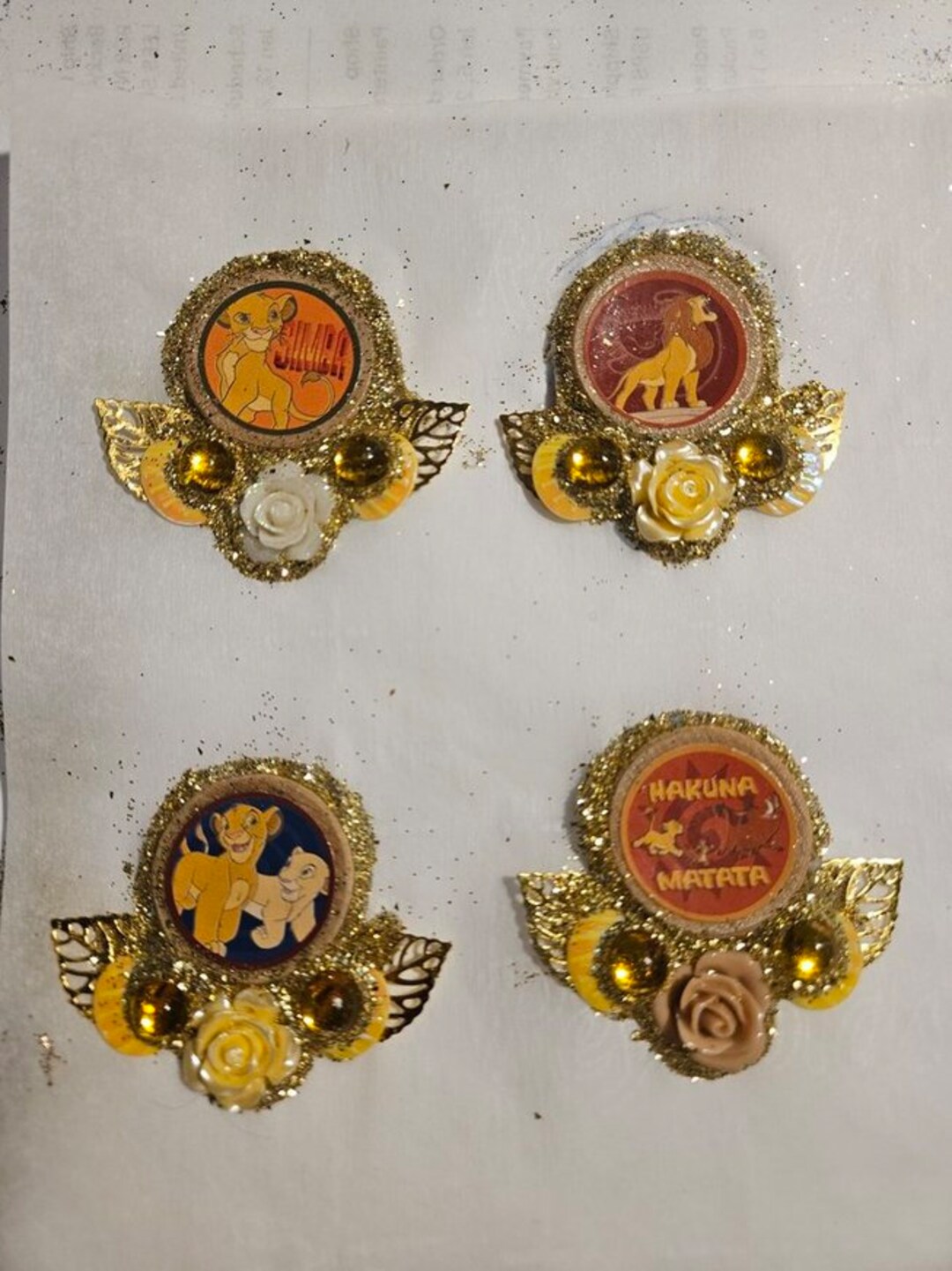 Lion King Face Painting Bling, Set of 4 - Etsy