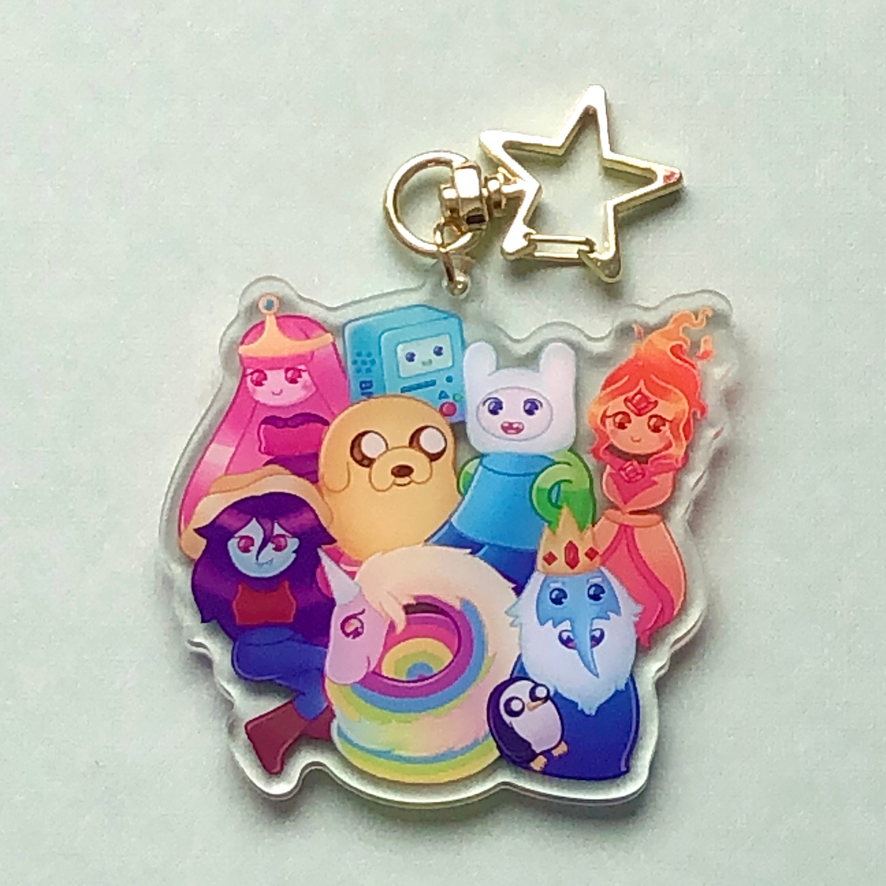 Adventure Time Finn Jake BMO Keychain Charm A Grade - Etsy