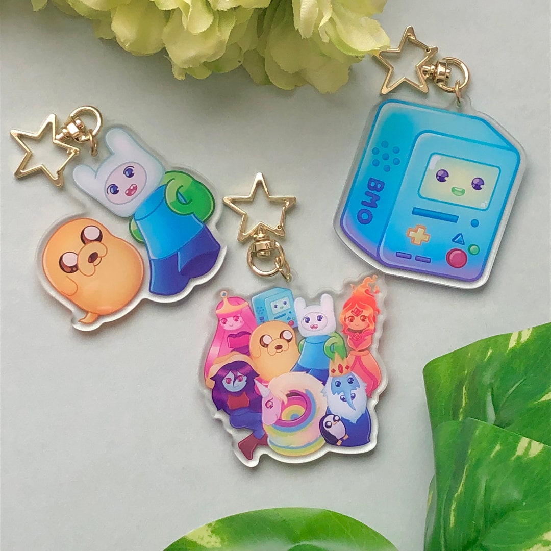 Adventure Time Finn Jake BMO Keychain Charm A Grade - Etsy