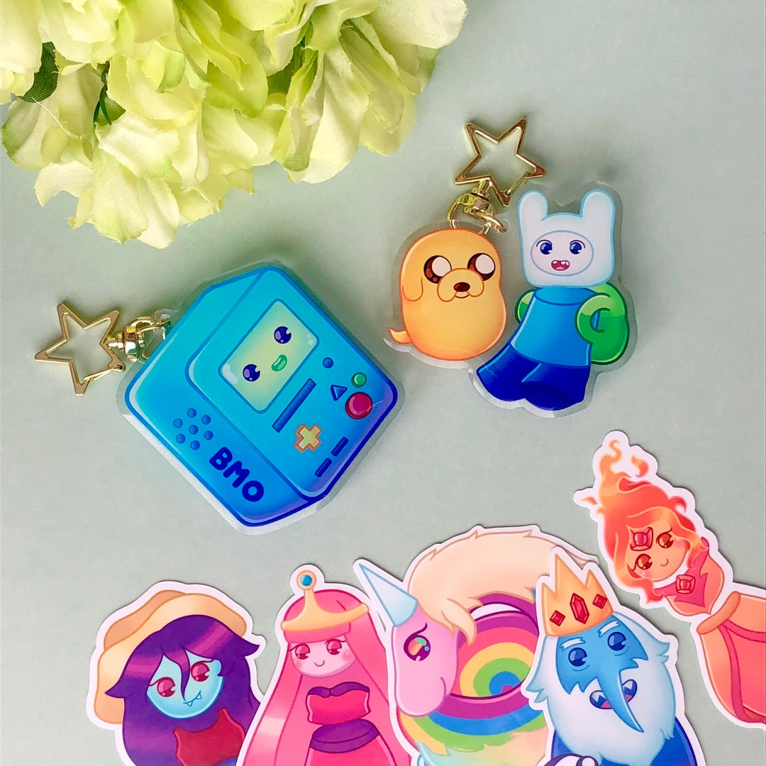 Adventure Time Finn Jake BMO Keychain Charm A Grade - Etsy