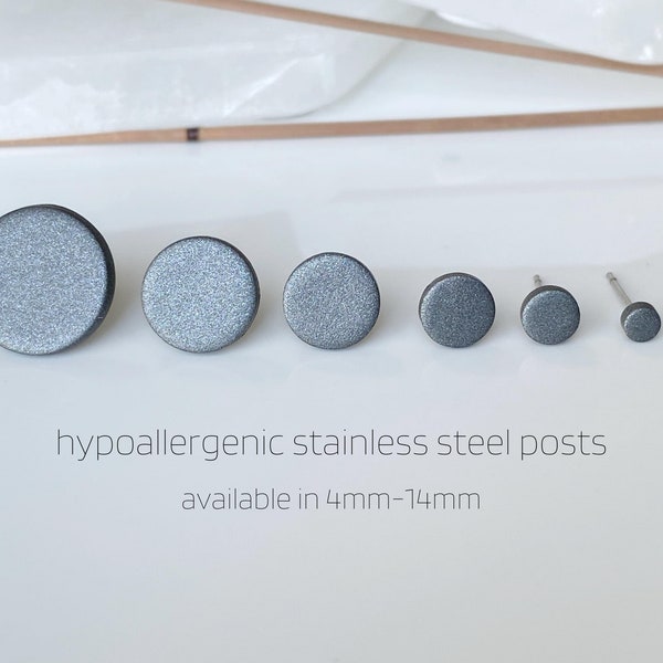 Grey Studs - Etsy