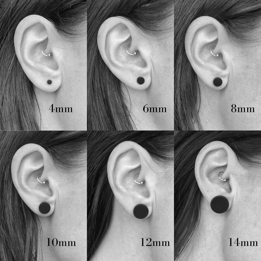 Simple Black Studs Matte Black Earrings - Etsy