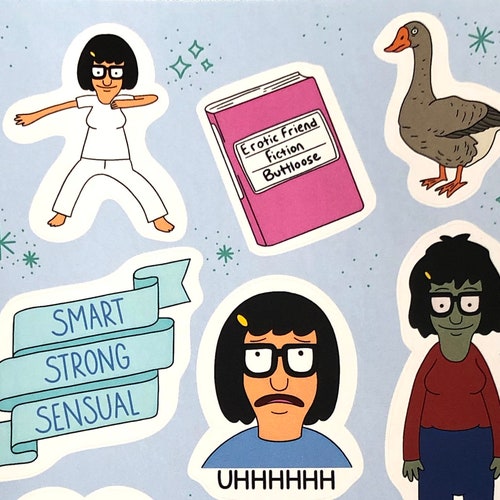 Bob Belcher Bobs Burgers Sticker Sheet A5 Stickers Etsy