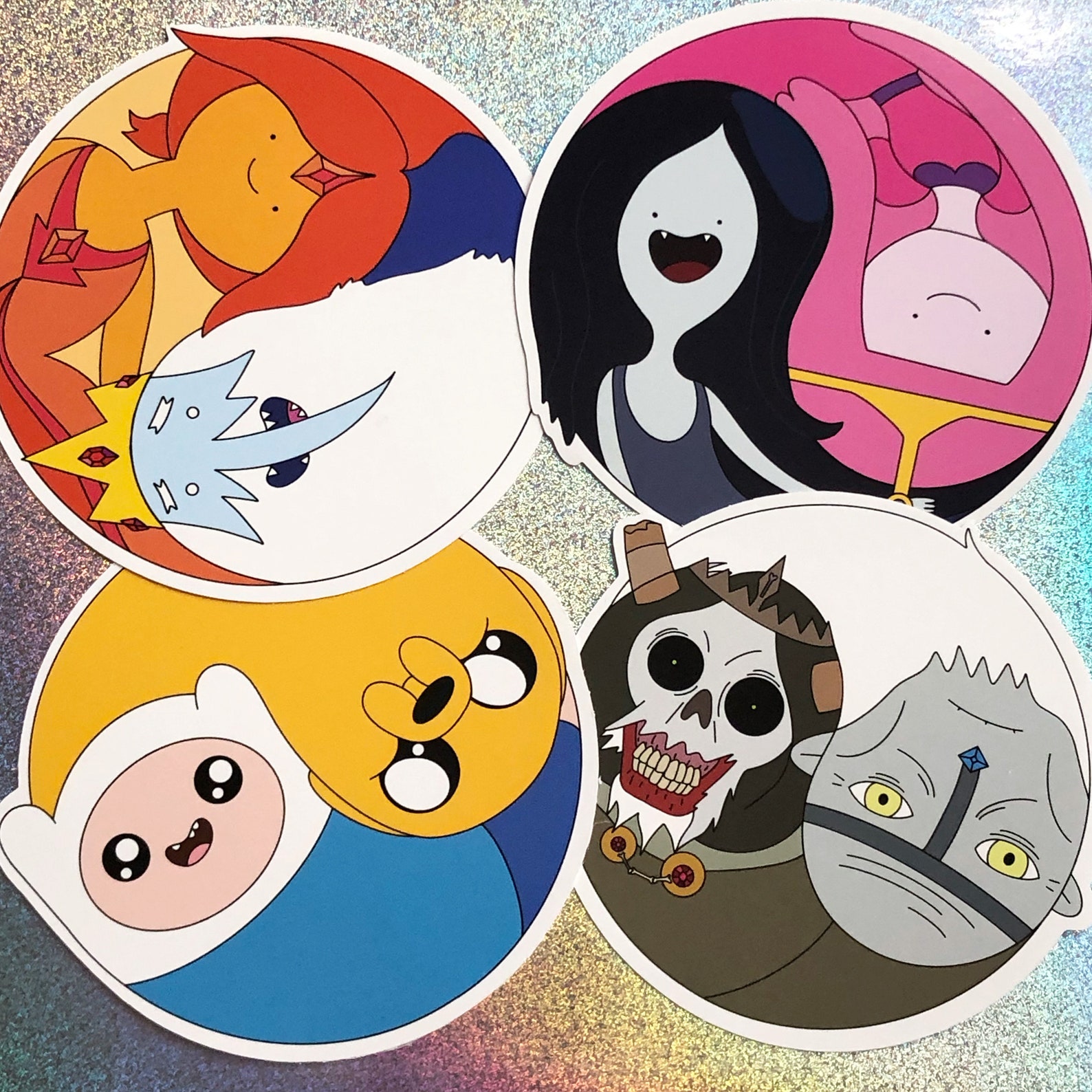 Adventure Time The Lich & Billy Yin Yang Vinyl Sticker | Etsy