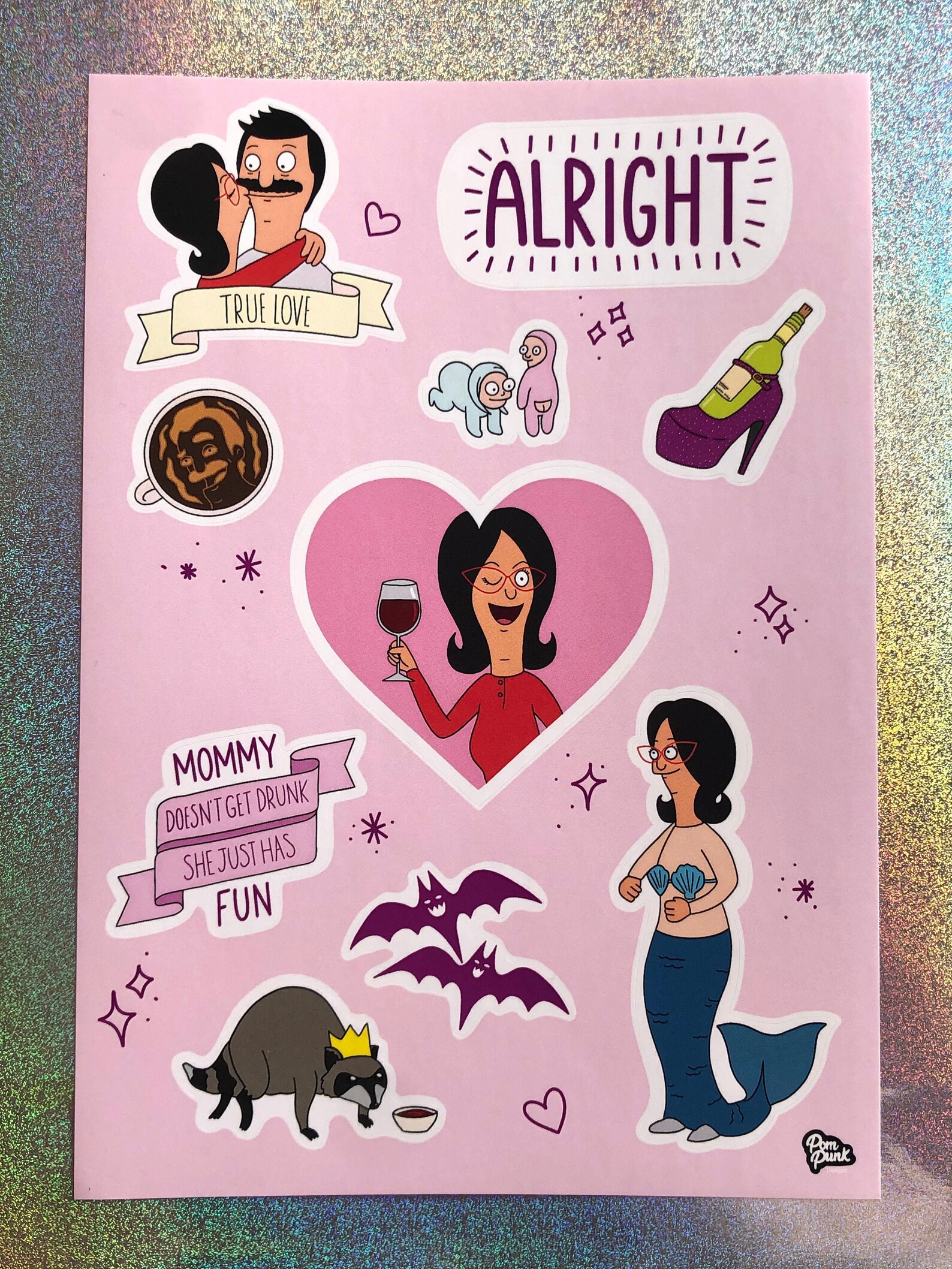 Linda Belcher Bobs Burgers Sticker Sheet A5 Stickers Etsy