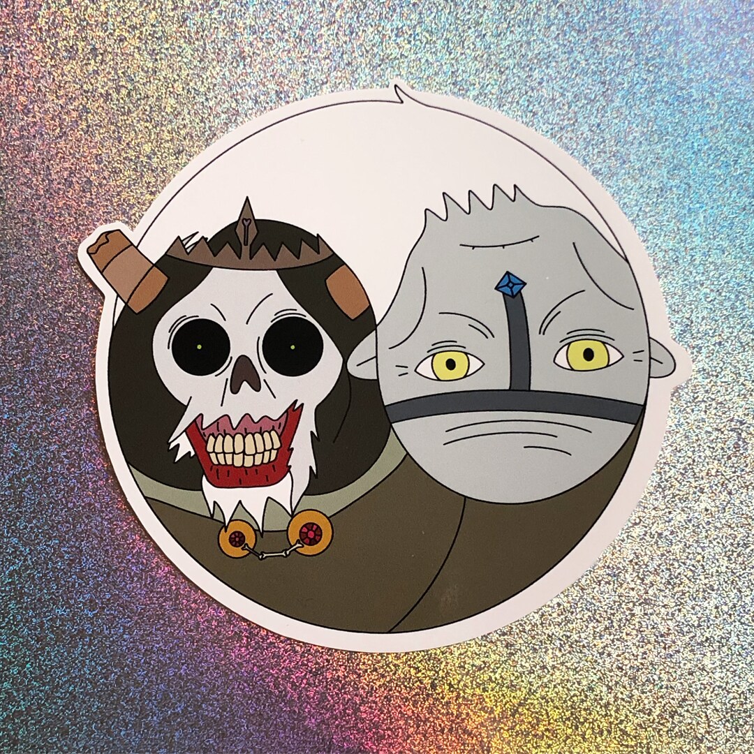 Adventure Time the Lich & Billy Yin Yang Vinyl Sticker - Etsy UK