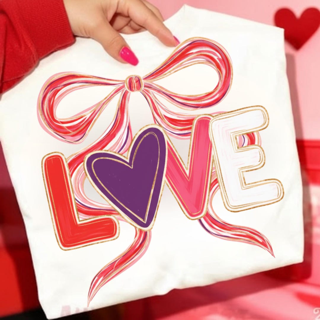 Valentines PNG, Love Coquette PNG, Preppy Galentine's Day PNG, Girly ...