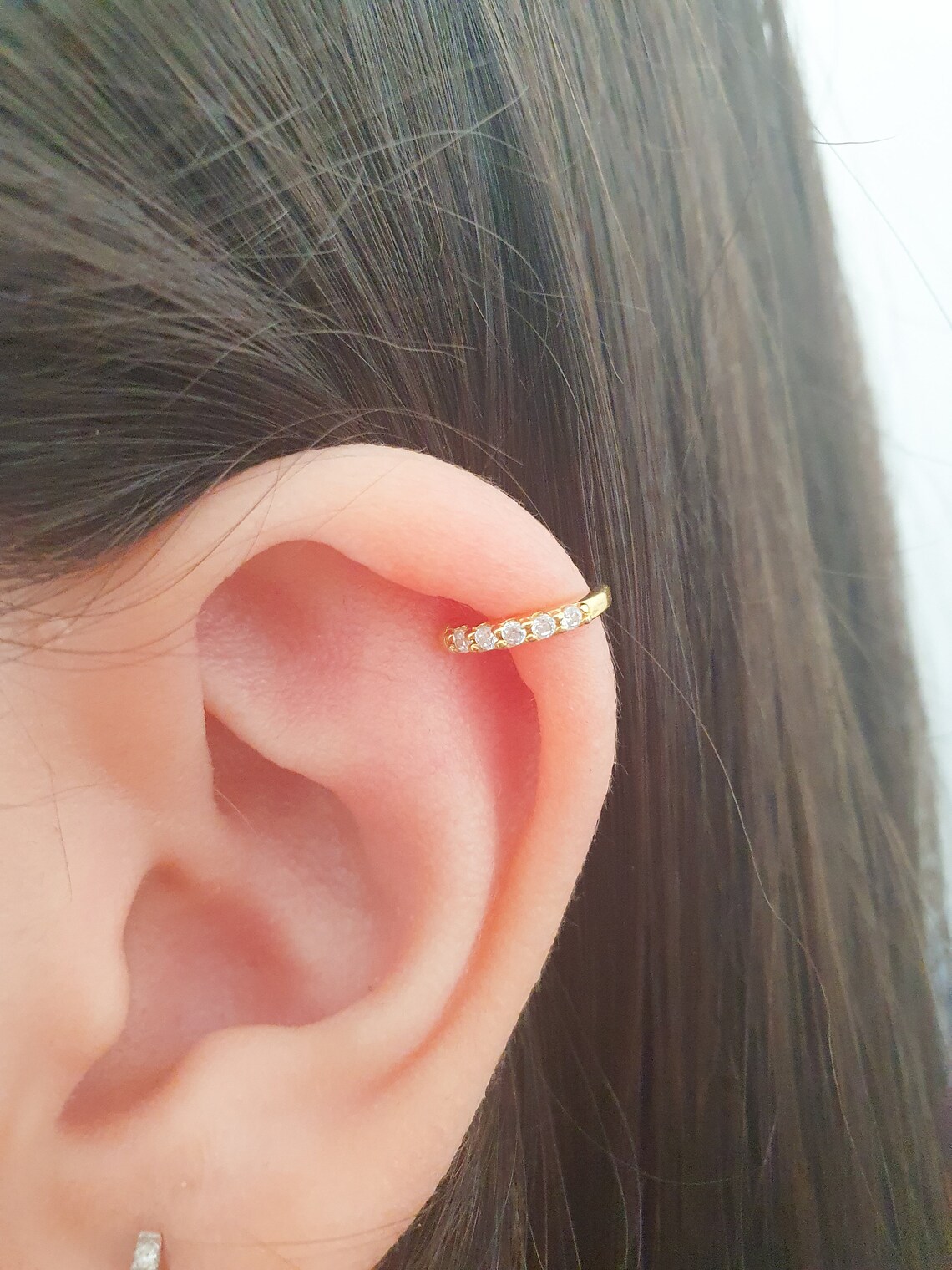 Limited Edition - CZ Helix Cuff-gold Helix Cuff-thin Helix No Piercing ...