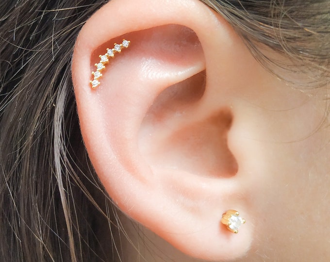 Helix Ring, Helix Earring, Helix Piercing, Helix Hoop, Helix Earrings ...