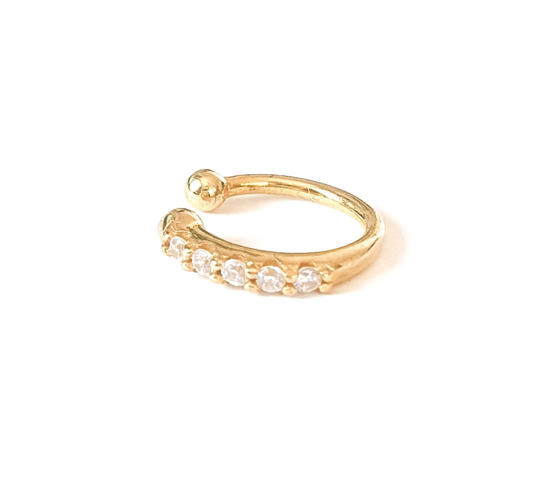 Limited Edition - CZ Helix Cuff-gold Helix Cuff-thin Helix No Piercing ...