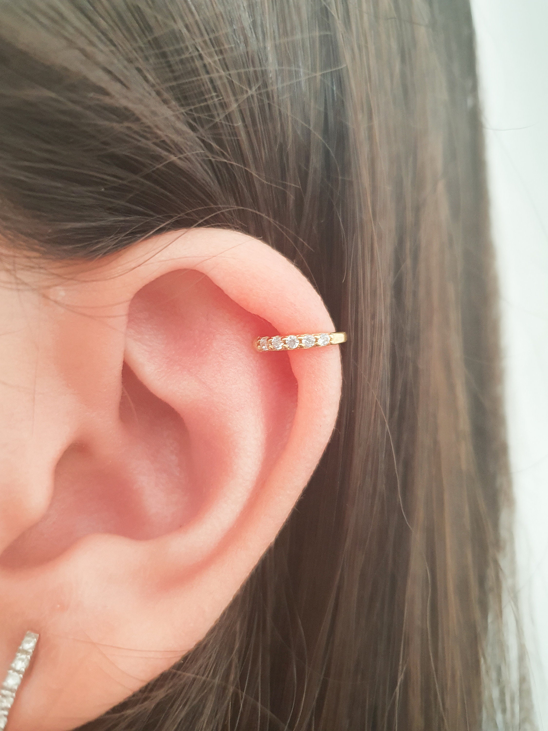 Limited Edition - CZ Helix Cuff-gold Helix Cuff-thin Helix No Piercing ...