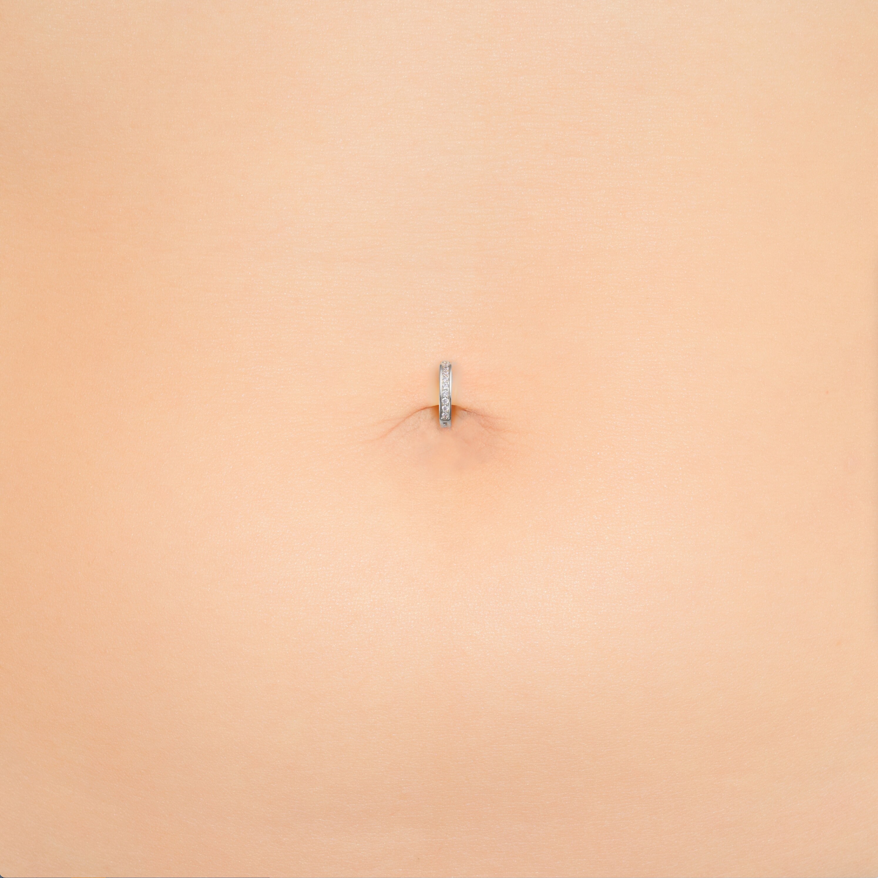 Silver Belly Ring-simple Belly Button Ring - Stainless Steel Belly ...