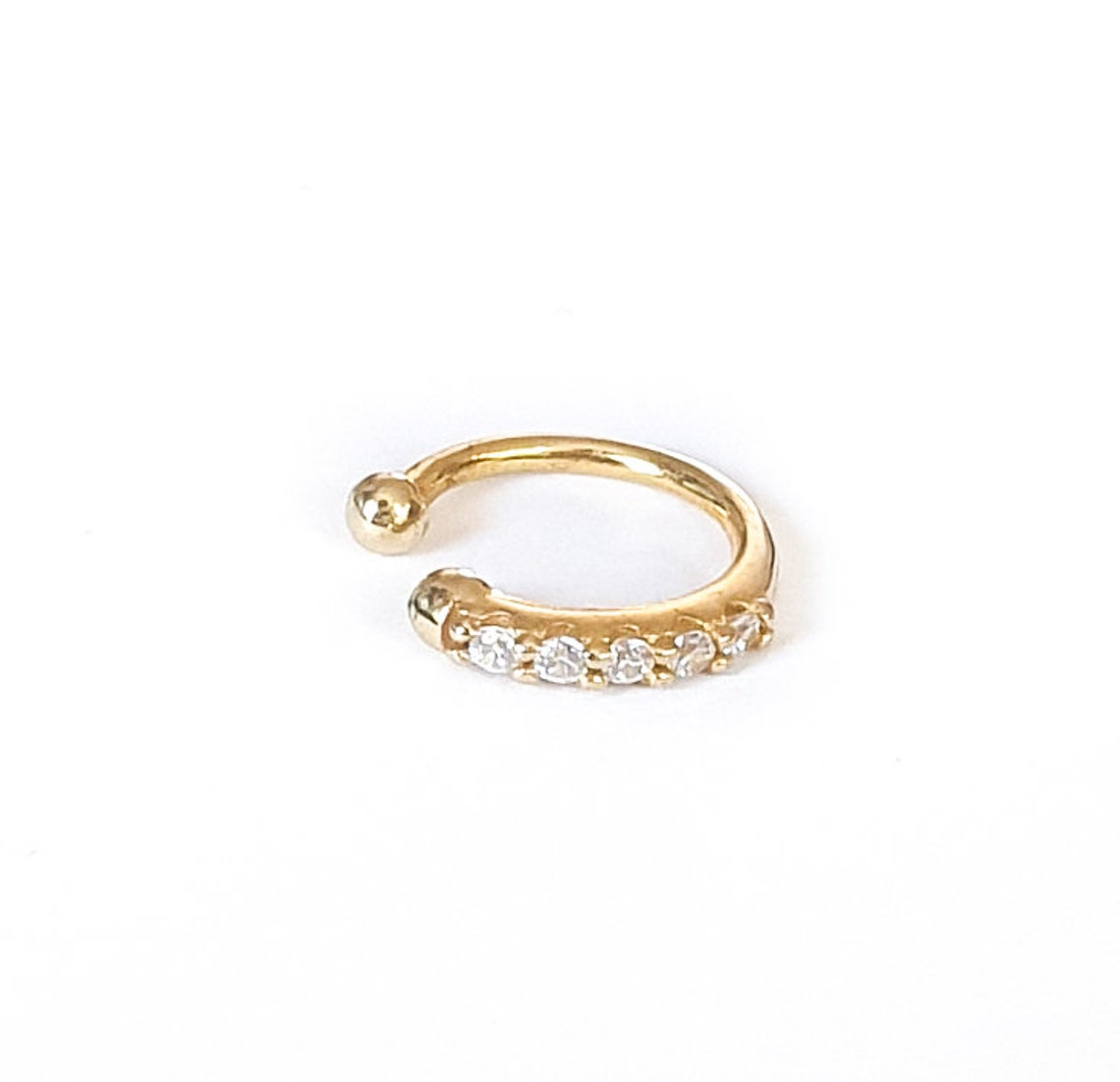 Limited Edition - CZ Helix Cuff-gold Helix Cuff-thin Helix No Piercing ...