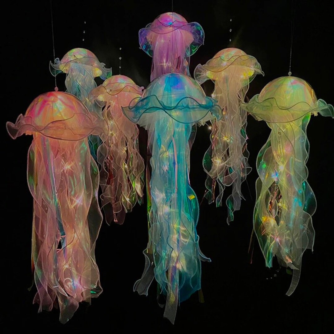 HANDMADE JELLYFISH LANTERN/ Lamp /gaze / Lantern / Party / Idea / Under ...