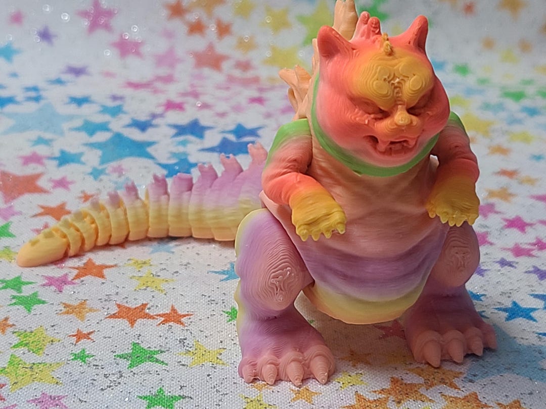 Catzilla Gachapon boxskull3d - Etsy