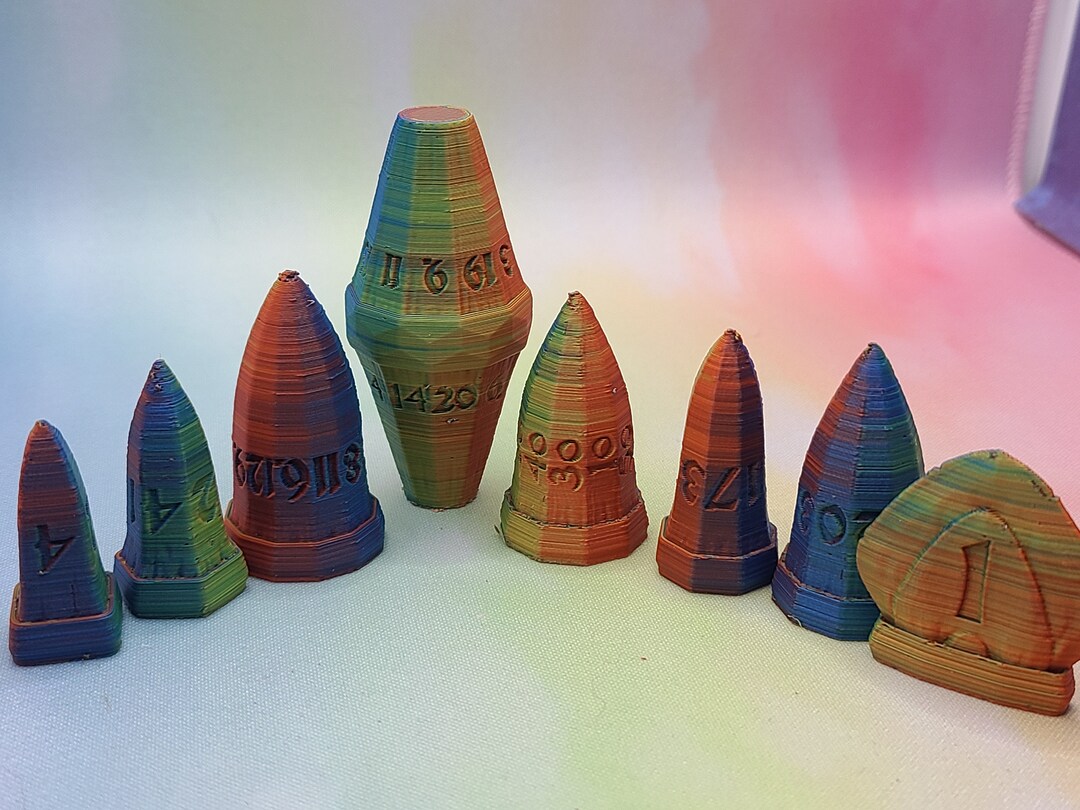 R/Y/B Dragon Teeth Dice ST112307 - Etsy