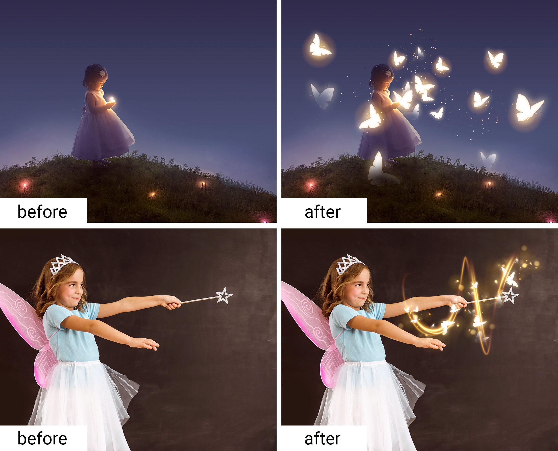 30 Magic butterfly effects Photoshop overlays butterfly - Etsy España