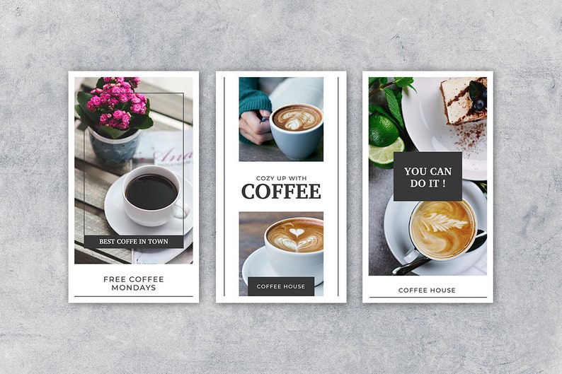Coffee Cafe Instagram Stories Templatestory - Etsy