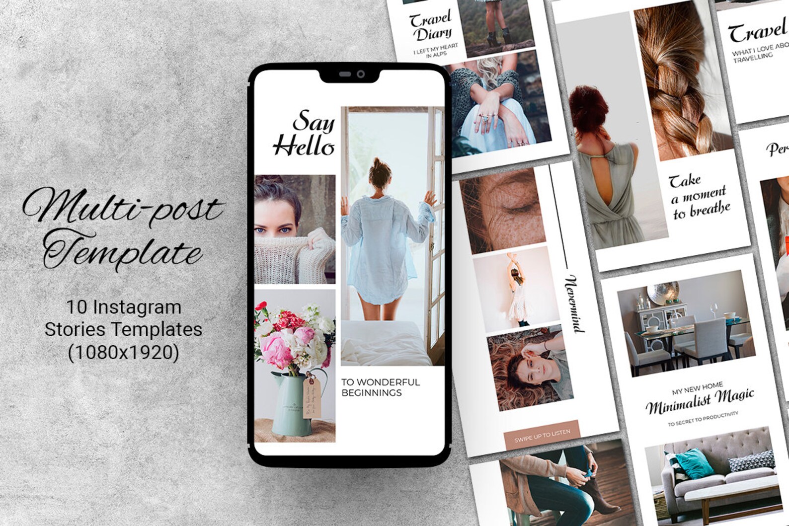 Multi-post Instagram Stories Templatestory Templateinstagram - Etsy