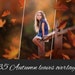 35 Autumn Leaves Overlays Photo Overlays Fall Autumn - Etsy