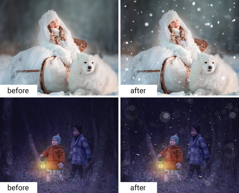 30 Snow Overlays Photoshop Overlays Mix Overlays Realistic - Etsy Canada