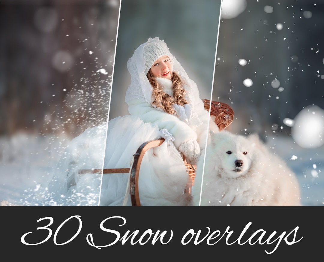 30 Snow Overlays Photoshop Overlays Mix Overlays Realistic - Etsy Canada