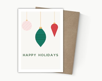 Printable Christmas Card, Happy Holidays Card, Digital Download, 5X7 ...