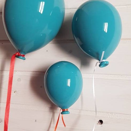 CERAMIC BALLOONS Ceramic Balloon Decorative Balloons Wall - Etsy