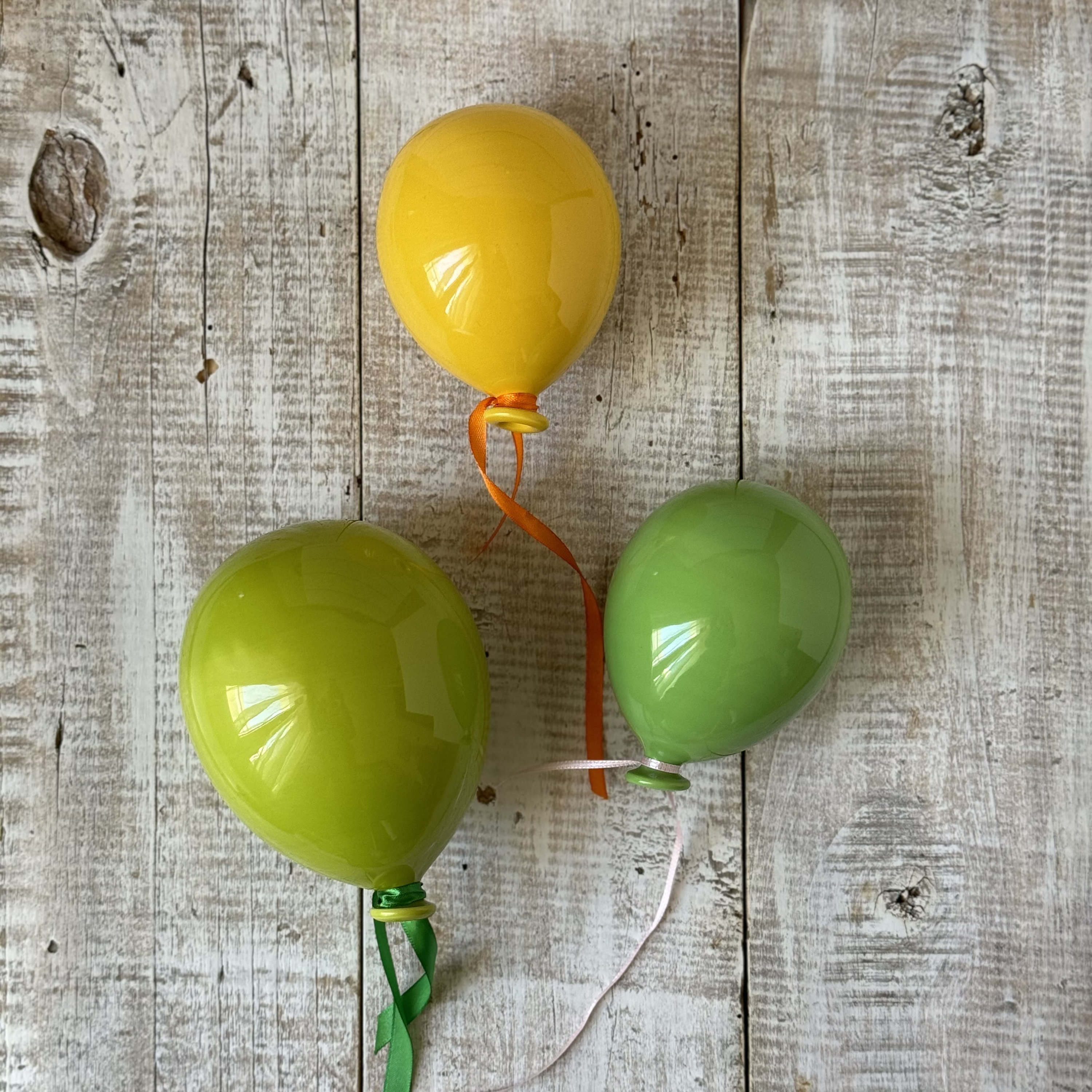 3 Ceramic Balloons Balloon Composition to Fix to the Wall Ceramic ...