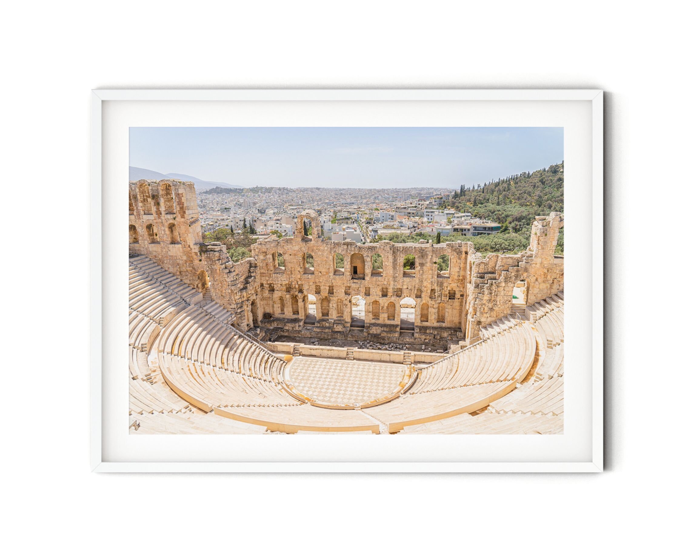 Odeon of Herodes Atticus Theater Photo, Acropolis Print, Athens ...