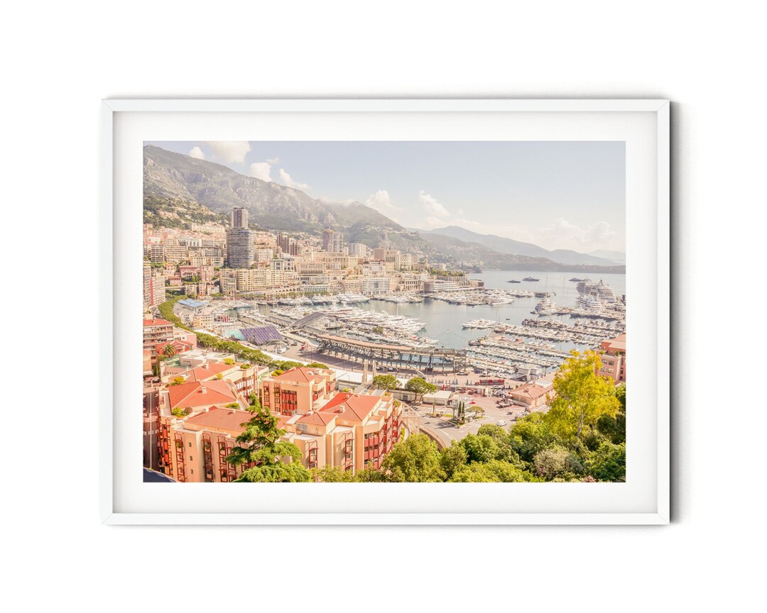 Aerial View of Monte Carlo Print Fine Art Monaco Photography - Etsy