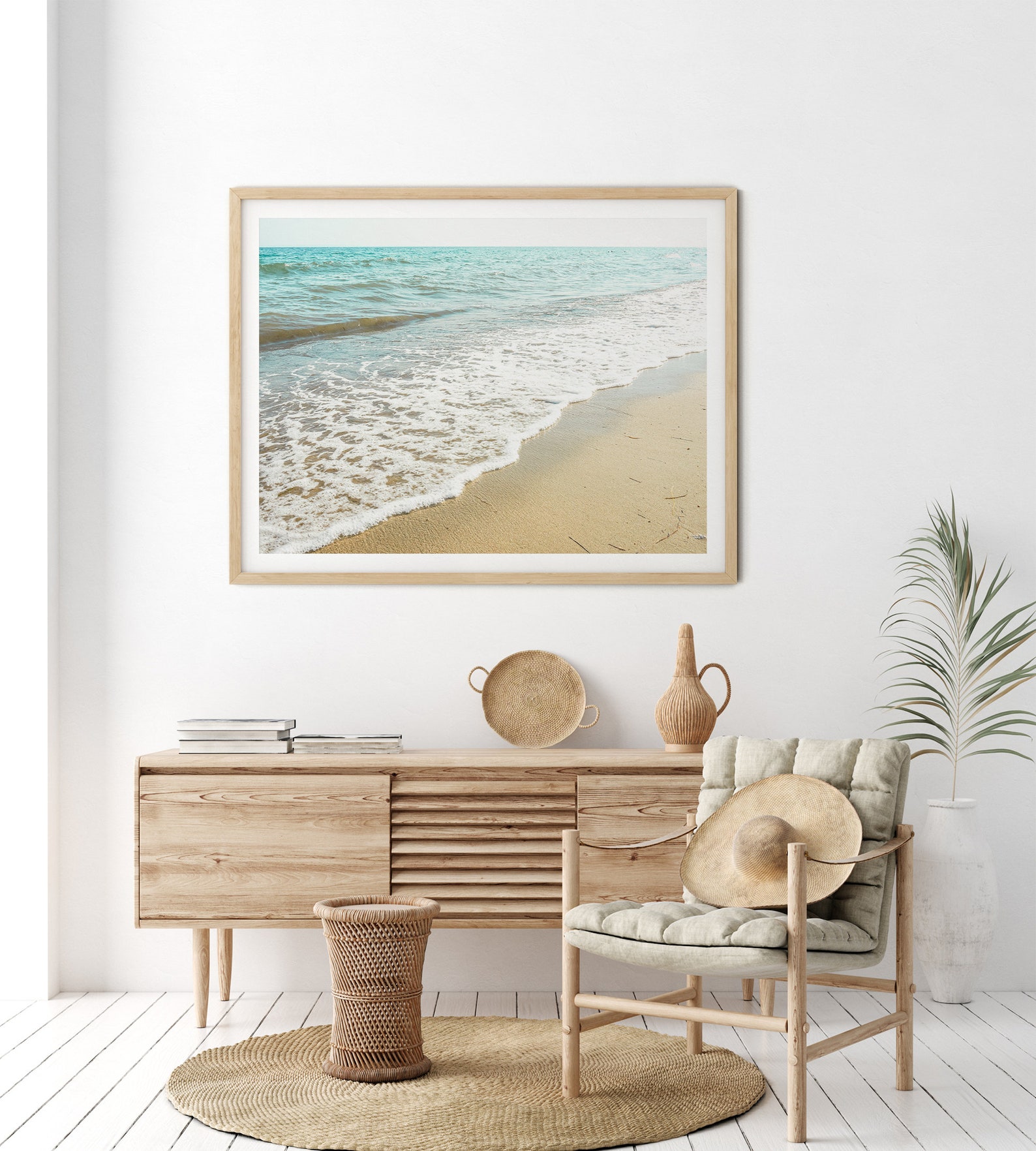 Ocean Waves Print, Fine Art Beach Photography Print, Neutral Coastal ...