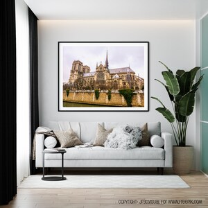 Neutral Cathedral De Notre Dame Print, Fine Art Paris Photography ...