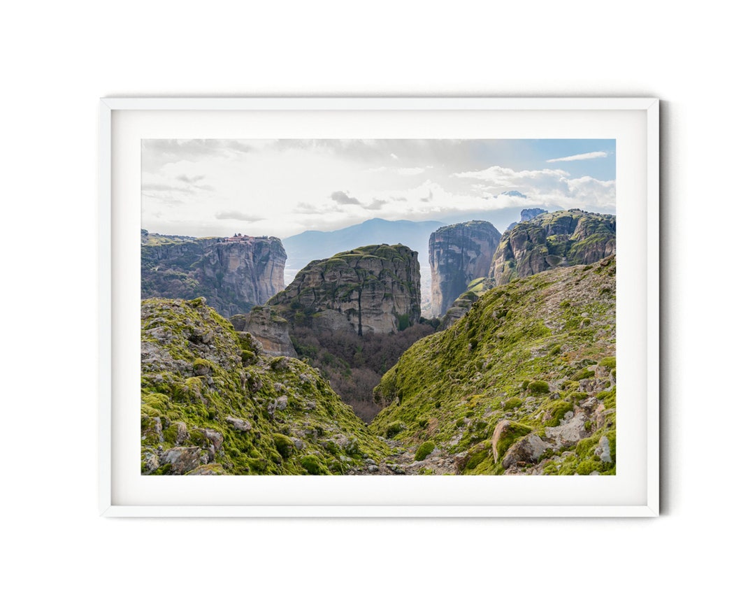 Meteora Photo Print, Fine Art Mountain Photography, Greece Wall Art ...