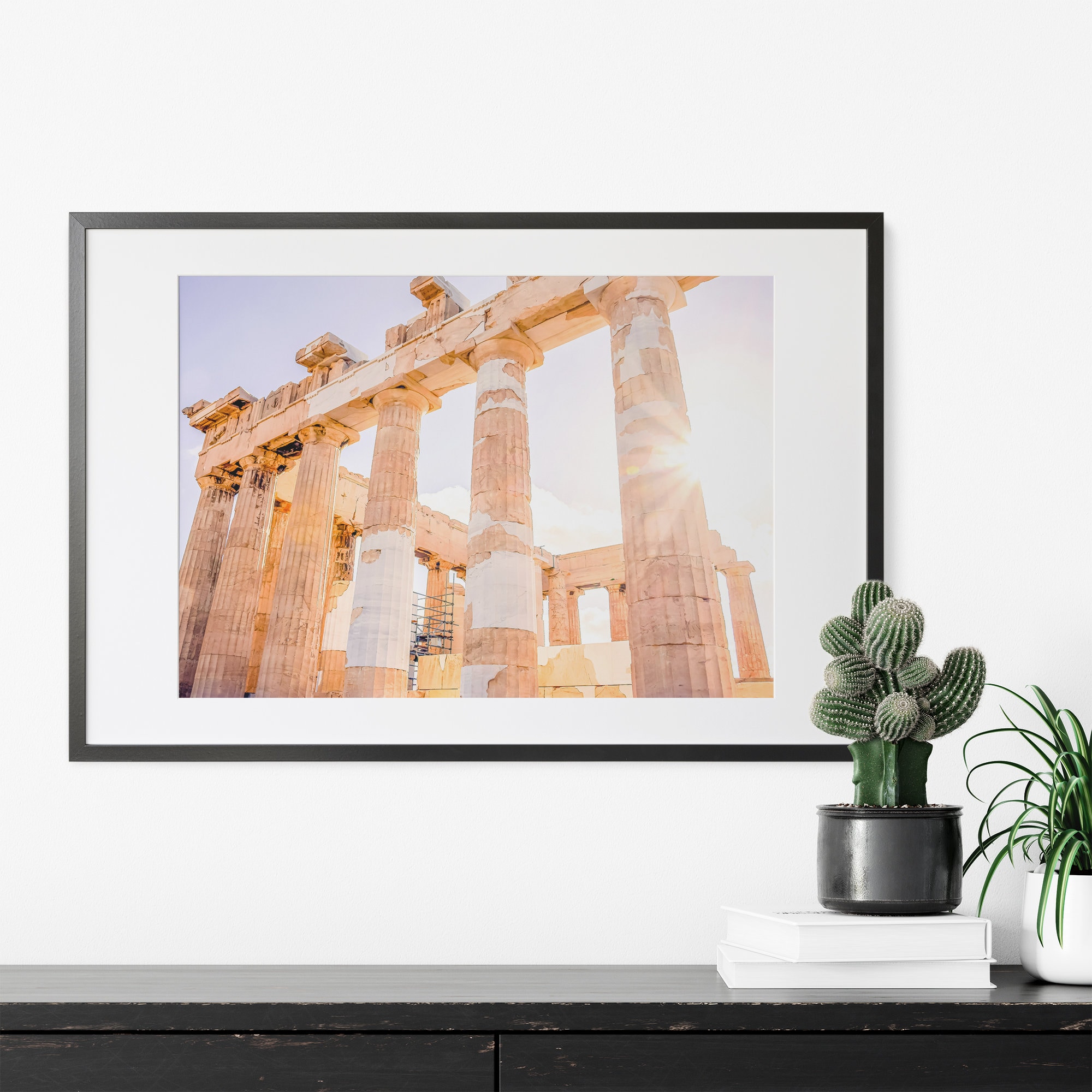 Affiche du Parthénon de l'Acropole d'Athènes - Tirage d'art ...
